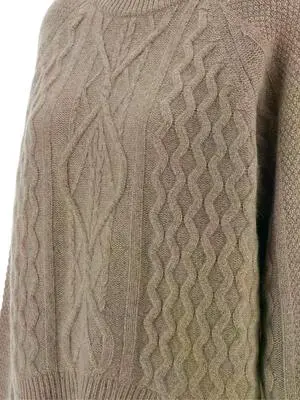 Arch4 Delilah Cable-knit Cashmere Sweater - Neutrals