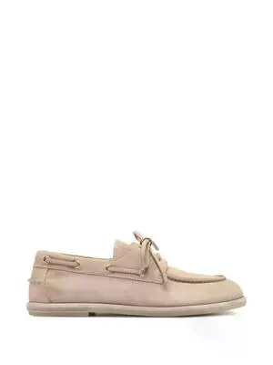 Officine Creative Love 101 Lace-up Suede Loafers - Neutrals