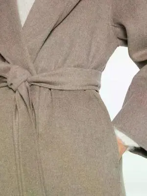 Max Mara Hooded Belted Coat