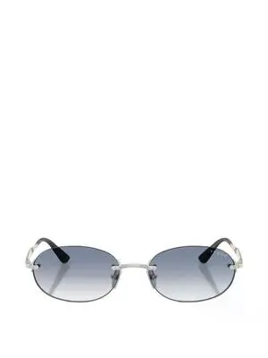 VOGUE EYEWEAR Vo4342s Rimless Oval-frame Sunglasses - Silver