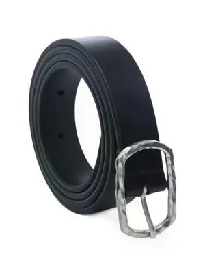 ANN DEMEULEMEESTER Garland Hammered-effect Buckle Belt