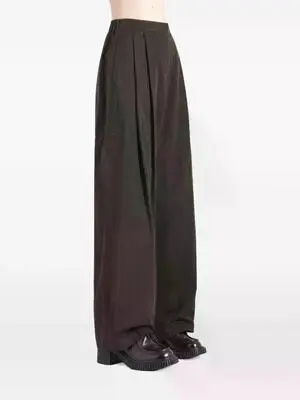 AMOMENTO Pleated Wide-leg Trousers