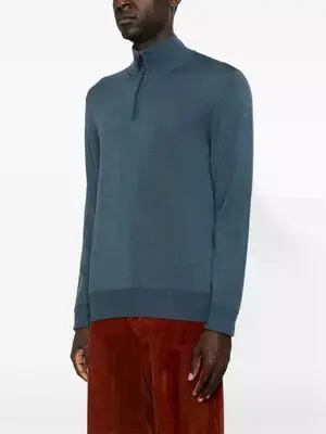 Canali Quarter-zip Wool Sweater
