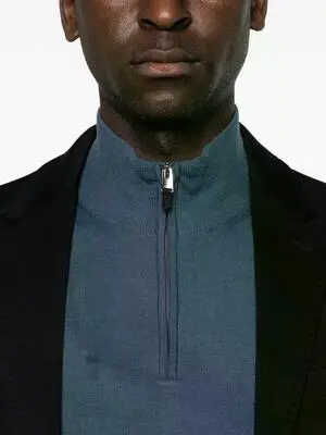 Canali Quarter-zip Wool Sweater
