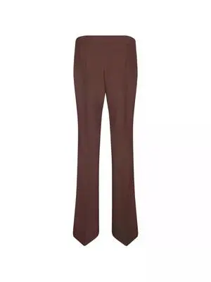 BLANCA VITA Pressed-crease Flared Trousers