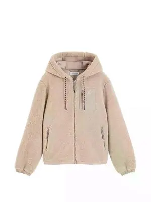 Tommy Hilfiger Teddy-fleece Hooded Jacket - Neutrals