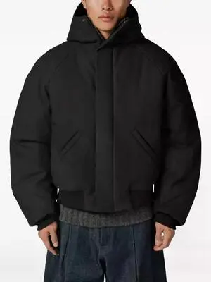 SEVENTH Orb Hooded Puffer Jacket - Black