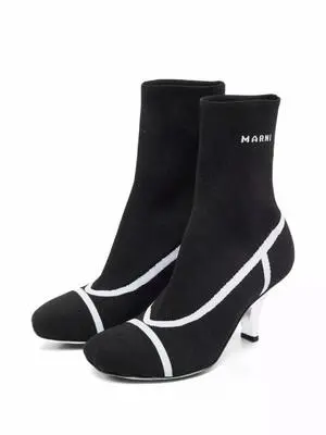 Marni Logo Intarsia Sock Boots