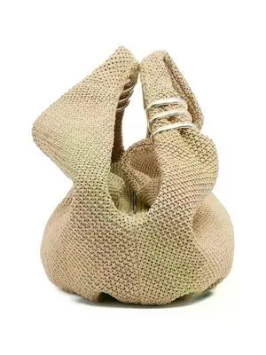 Christopher Esber Mini Deia Raffia-effect Tote Bag - Neutrals