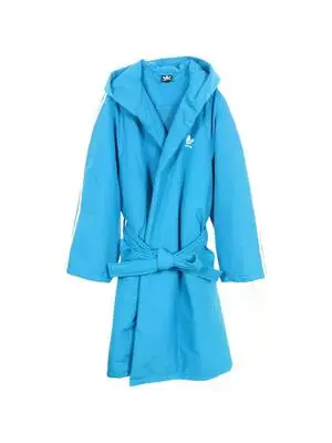 Balenciaga X Adidas 2010s Trefoil Hooded Coat - Blue