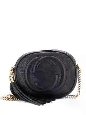 Gucci Soho Chain Bag Leather Mini Crossbody Bag - Black