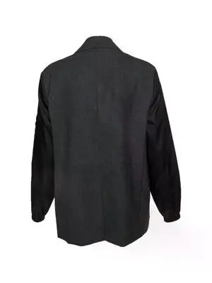 Prada Embellished Triangle Logo Plaque Jacket