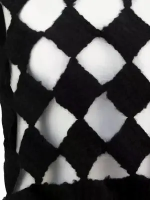 Rick Owens Open-knit Diamond-pattern Vest