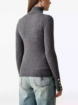Luisa Spagnoli Meritare Ribbed-knit Long-sleeve T-shirt