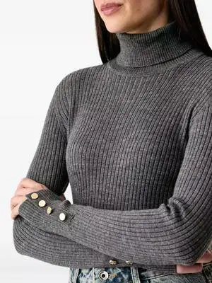 Luisa Spagnoli Meritare Ribbed-knit Long-sleeve T-shirt