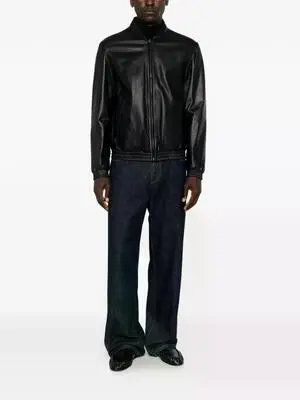 Emporio Armani Zip-up Leather Jacket