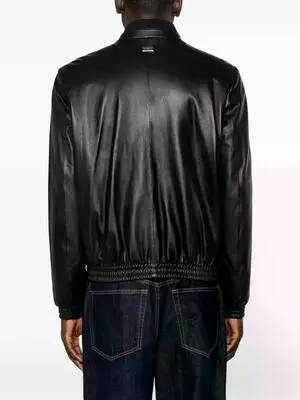 Emporio Armani Zip-up Leather Jacket