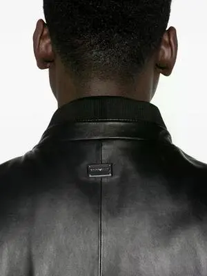 Emporio Armani Zip-up Leather Jacket