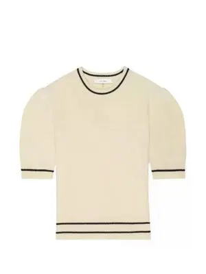 FRAME Puff-sleeve Cashmere Sweater - Neutrals
