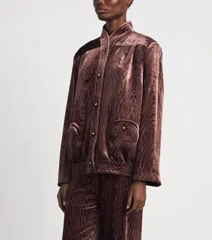 BLAZÉ MILANO Velvet Patterned Coiba Blazer