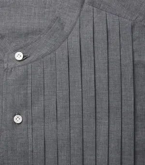Isaia Cotton Plisse Sport Shirt