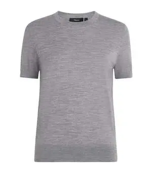 THEORY Wool Short-sleeve T-shirt
