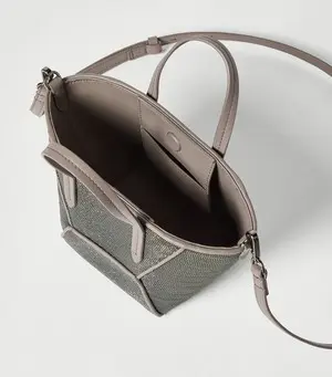 Brunello Cucinelli Mini Precious Bc Duo Tote Bag - Grey