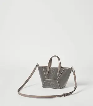 Brunello Cucinelli Mini Precious Bc Duo Tote Bag - Grey