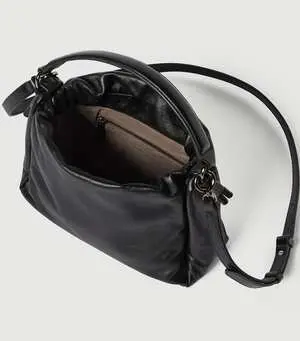 Brunello Cucinelli Small Leather Mellow Bucket Bag