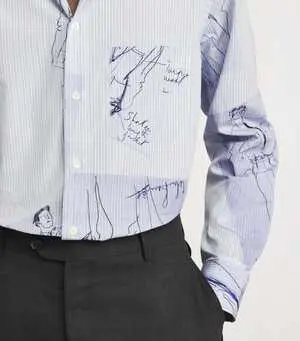 Paul Smith Cotton Stripe Illustration Shirt