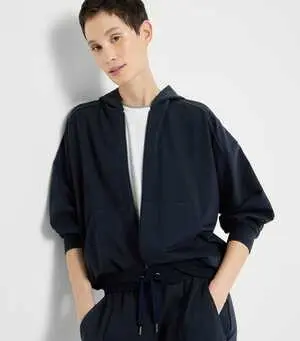 Brunello Cucinelli Stretch-cotton Zip-up Hoodie
