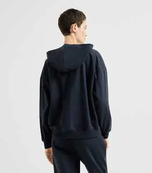 Brunello Cucinelli Stretch-cotton Zip-up Hoodie