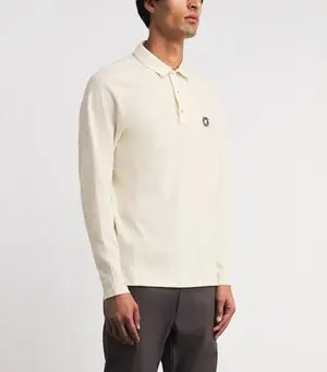 ALBA Cotton Jersey Long-sleeve Polo Shirt