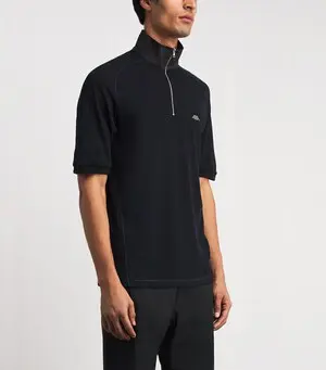 ALBA Virgin Wool-blend Quarter-zip Polo Shirt