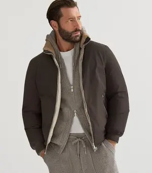 Brunello Cucinelli Bonded Hooded Puffer Jacket