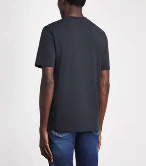 JACOB COHЁN Cotton Emblem Logo T-shirt - Navy