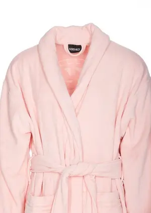 Versace Tied Waist Oversized Bathrobe