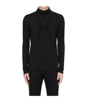 THOM KROM Funnel Neck Hooded Sweater