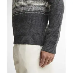 Barbour Stripe Mock Neck Knit Sweater