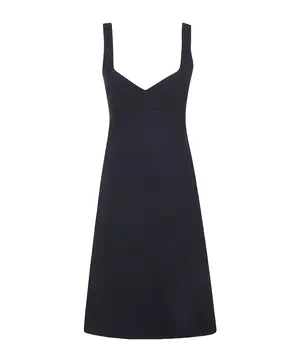 N.21 Pleated Detail Dress - Black