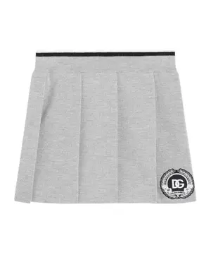 Dolce & Gabbana Pleated Logo-detail Skirt