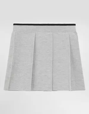 Dolce & Gabbana Pleated Logo-detail Skirt