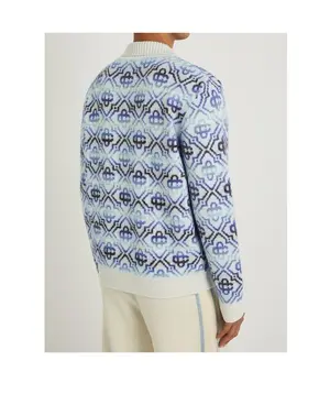 Casablanca Cas Space Dye Monogram Zip Up - Multi-color