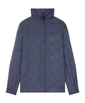 Emporio Armani Printed Satin Shirt Signature Capsule