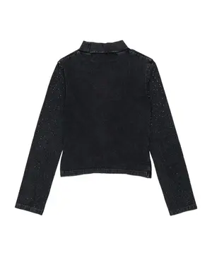 DIESEL® Rhinestone-embellished Twist-detail T-shirt
