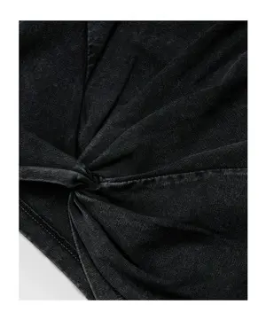 DIESEL® Rhinestone-embellished Twist-detail T-shirt