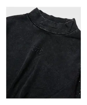DIESEL® Rhinestone-embellished Twist-detail T-shirt