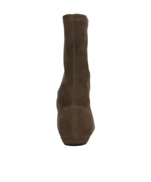 THE ROW Cindy Stretch Suede Ankle Boots