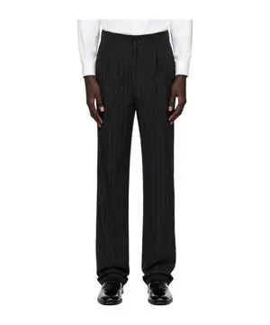 Junya Watanabe Striped Casual Trousers - Grey
