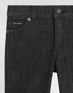 Dolce & Gabbana Five-pocket Embroidered Jeans